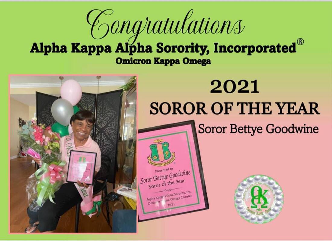 Alpha Kappa Alpha - Omicron Kappa Omega - Soror of the Year