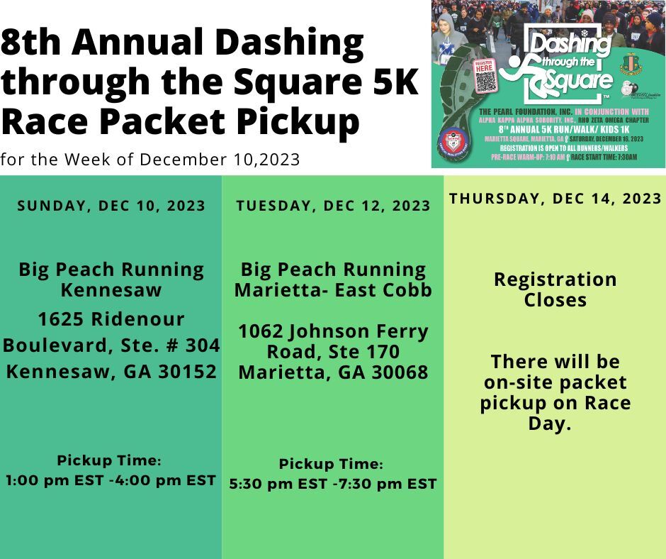Alpha Kappa Alpha - PEARL Foundation - Race Day Information